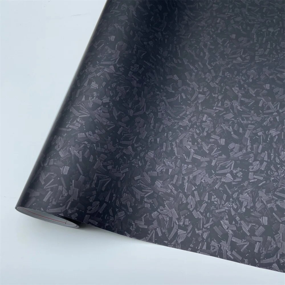 Черная Космологическая Шестиугольная Глянцевая Виниловая Пленка Из Black Matte Forged, 20X152 CM