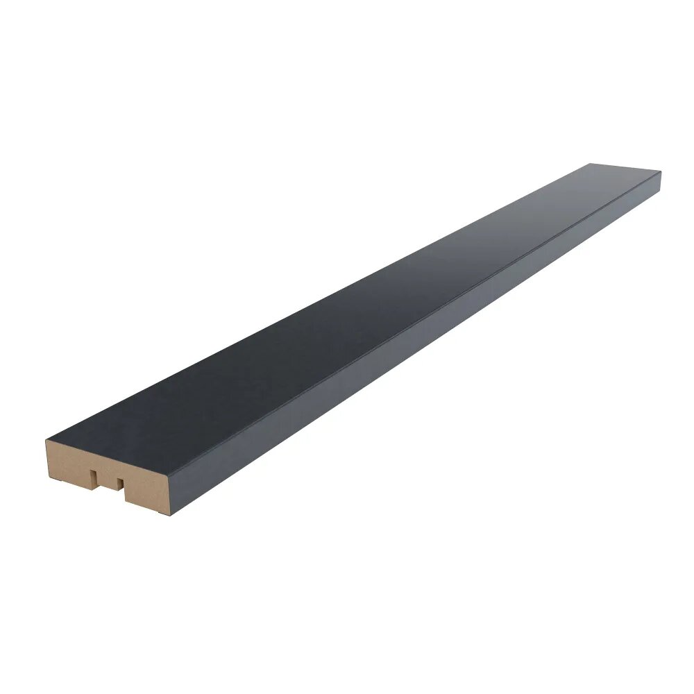 Интерьерная рейка МДФ саваш графит 16*60*2800 мм