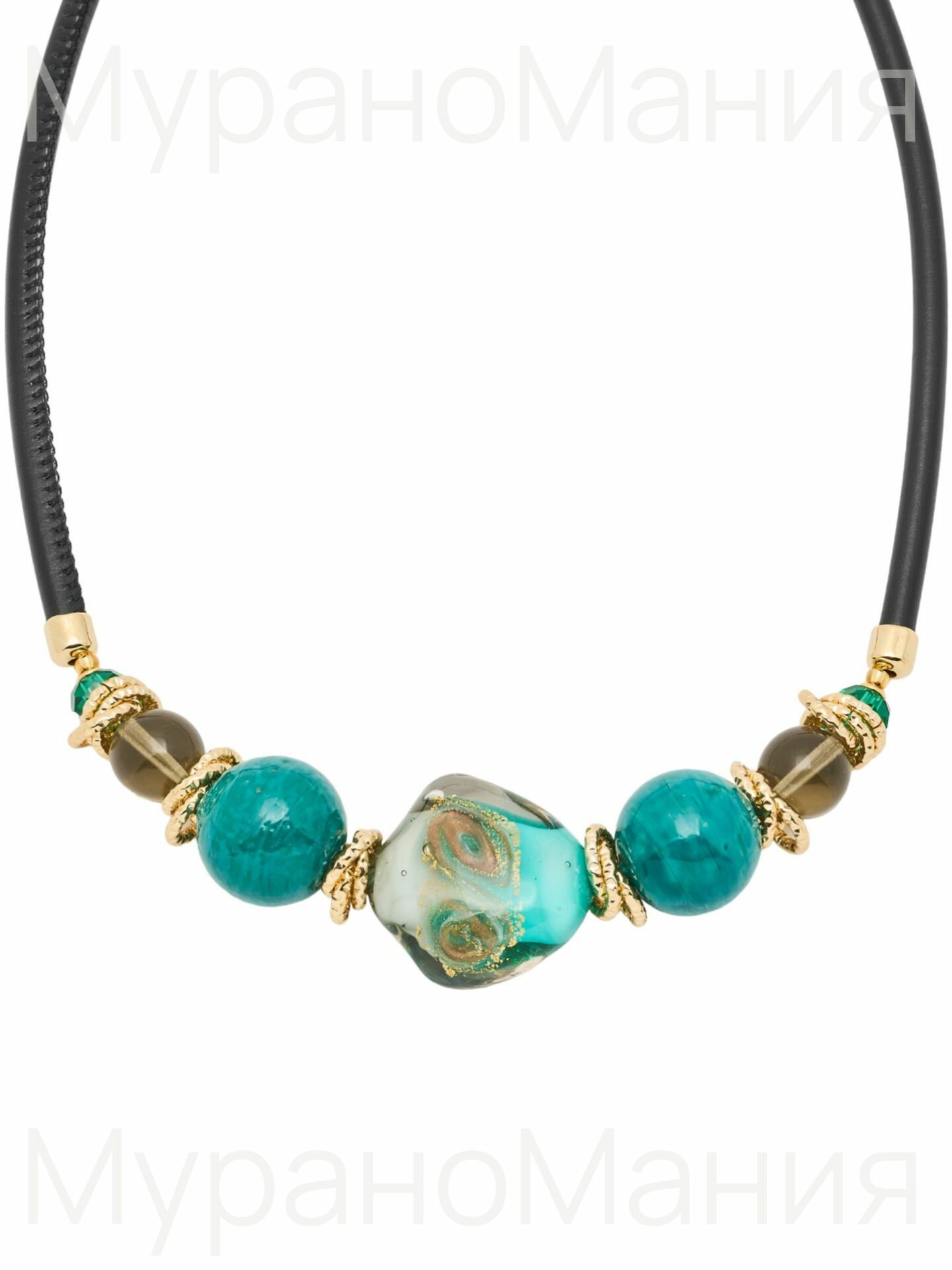 Колье, муранское стекло, стекло