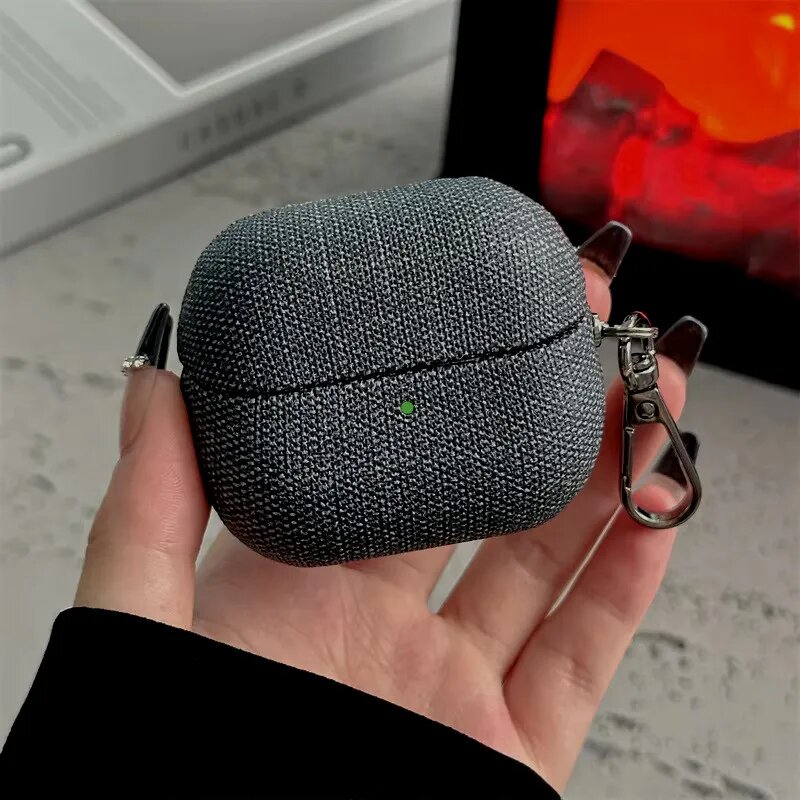 Жесткий тканевый чехол для Samsung Galaxy Buds3 Pro и Buds 3 Buds3Pro, black