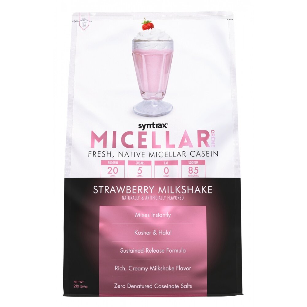 Казеин Syntrax Micellar Creme, 907 г, Вкус Vanilla Milkshake / Ванильный Молочный Коктейль