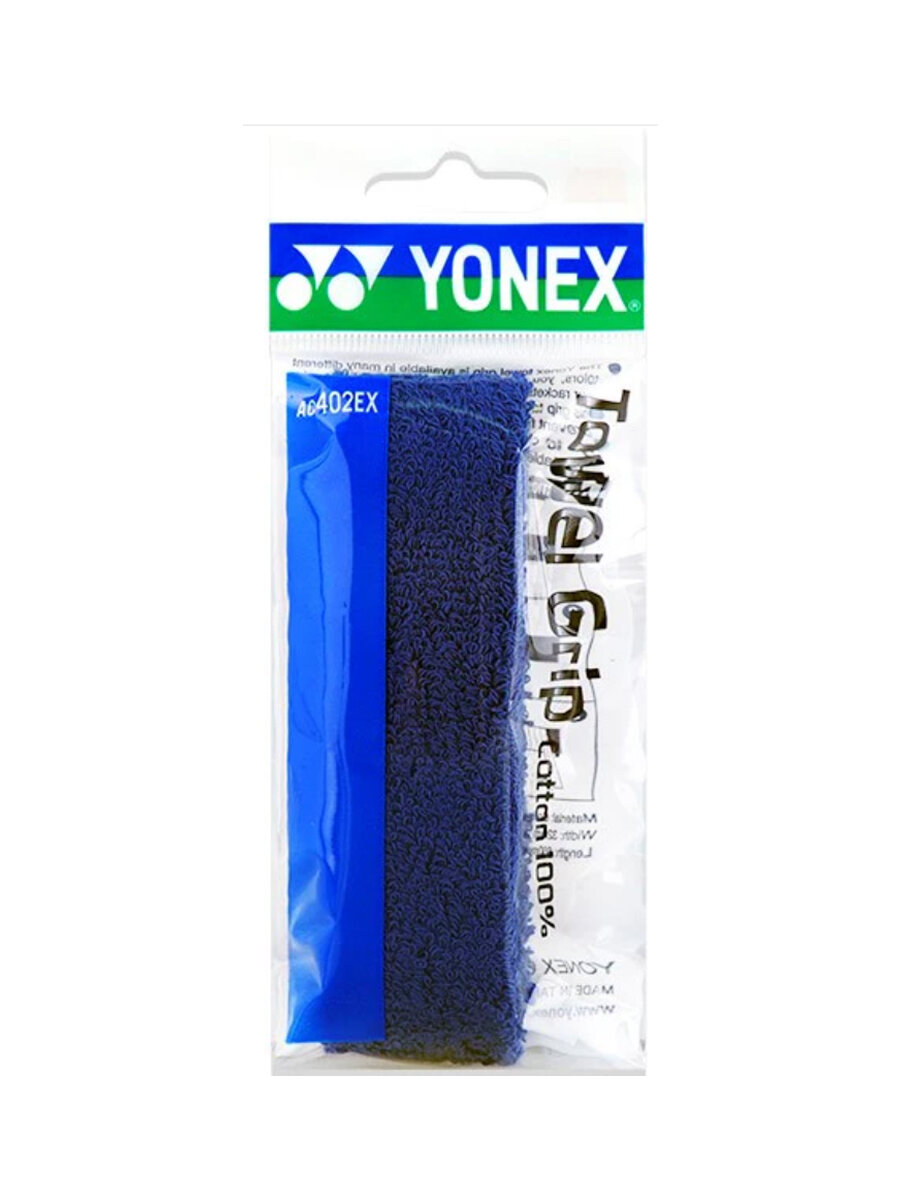 Обмотка для бадминтонной ракетки махровая Yonex AC402EX Grip Towel, синяя