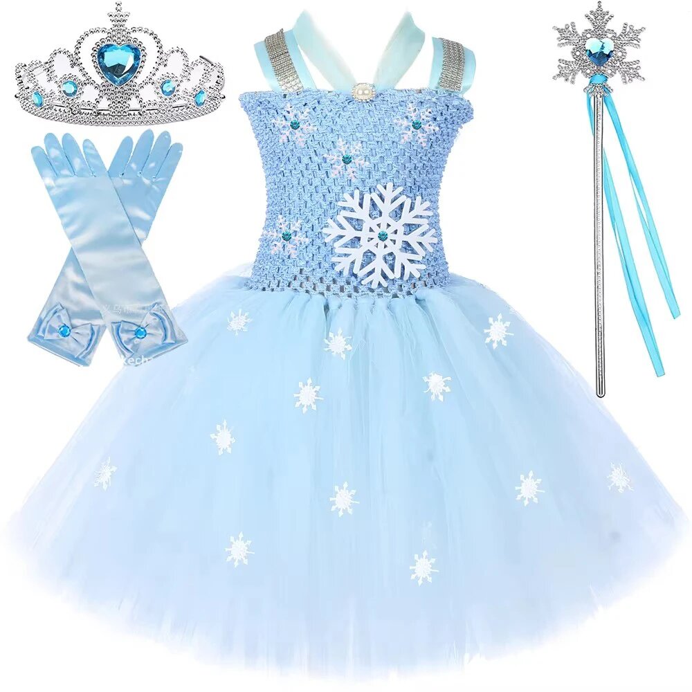 Костюм принцессы Эльзы для девочки 8T, Dress Set 2