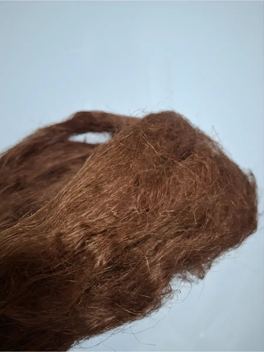 Льняное волокно - 5 г, для волос ватной игрушке, кукле