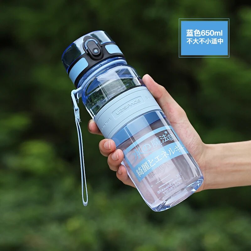 Бутылка для воды UZSPACE 500 мл для детей 650ml Blue