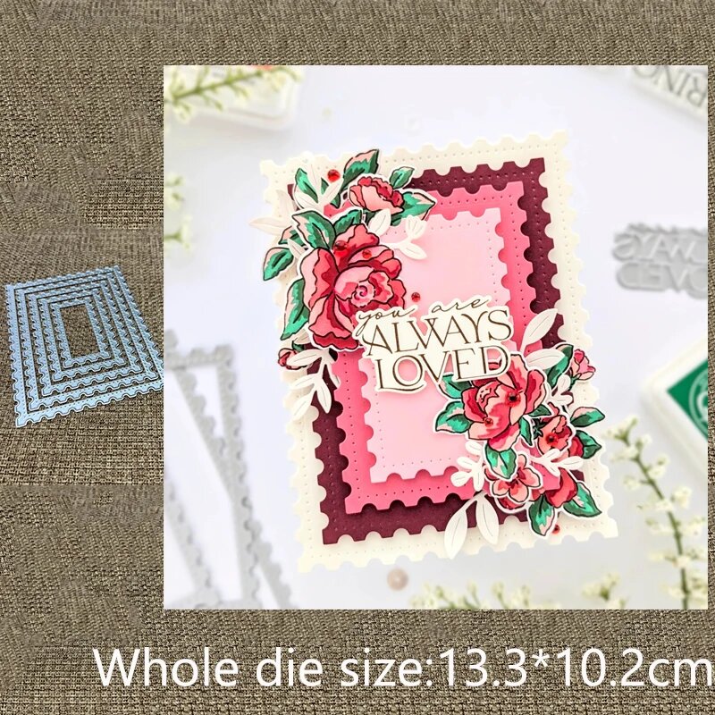 XLDesign Craft Металлическая форма для трафарета прямоугольники