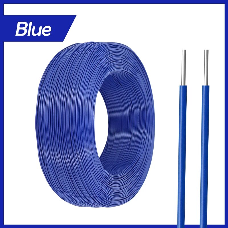 UL1007 одножильный медный кабель 26-14 AWG 18AWG, Blue, 5 Meters