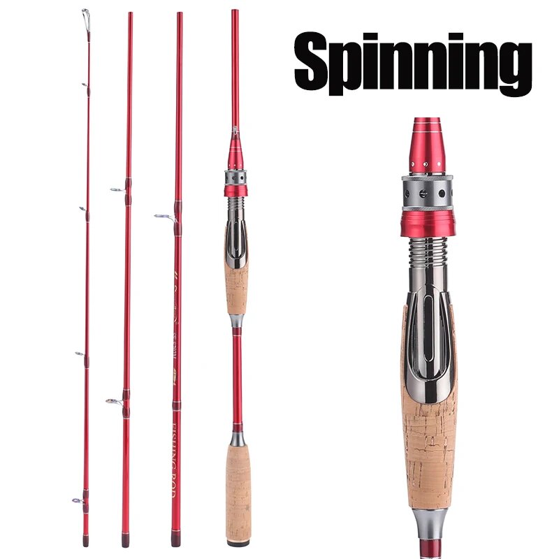 Sougayilang Удочка из углеродного волокна 2,1 м Red Spinning