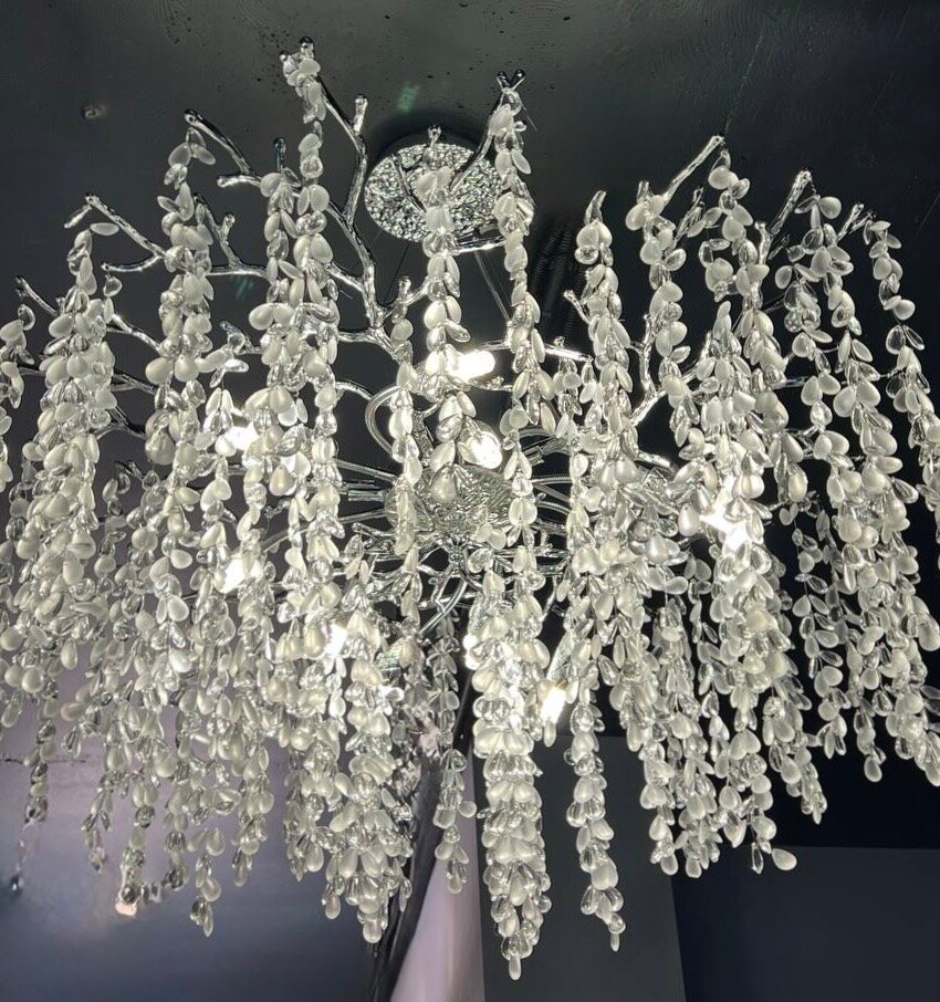 Люстра Bijout Bowl Silver, стиль арт-деко/классика, цоколь G9