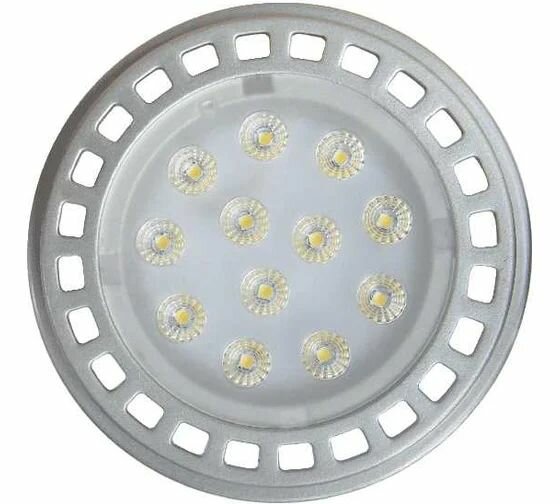 Лампа FL-LED AR111 18W 30 6400K 12VAC-DC G53 111x55мм, 1400lm