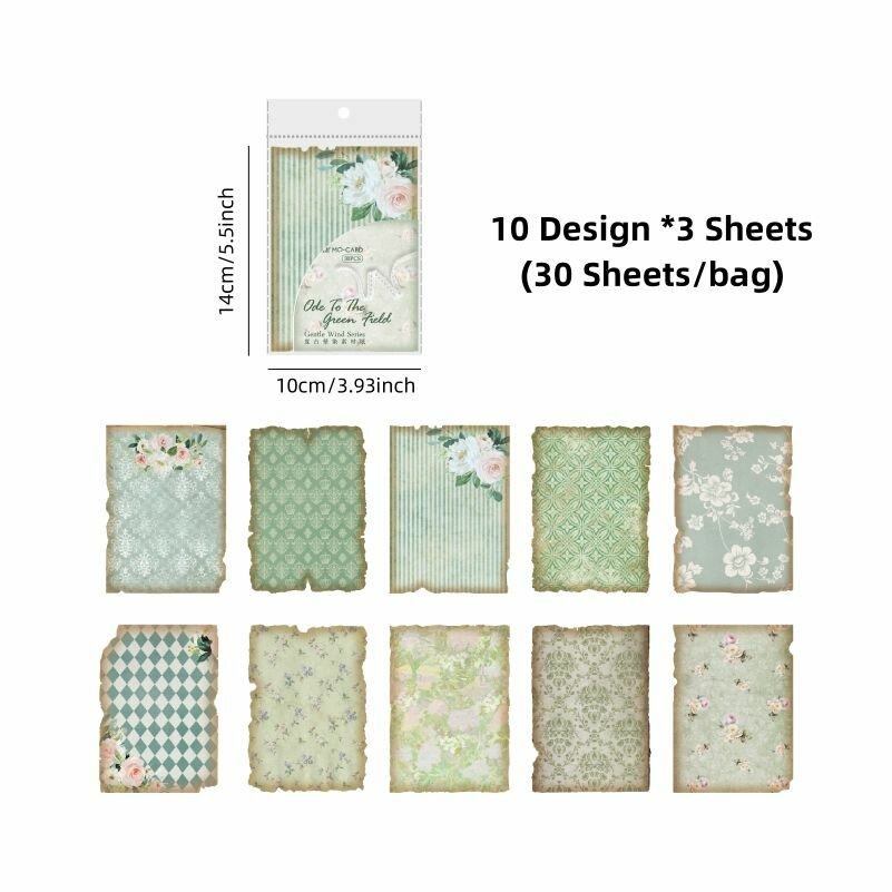 Бумага для скрапбукинга, Mr.paper, 30 листов/уп, винтажный стиль, цветная светлая бумага, можно использовать для украшения подарков, культурных стен