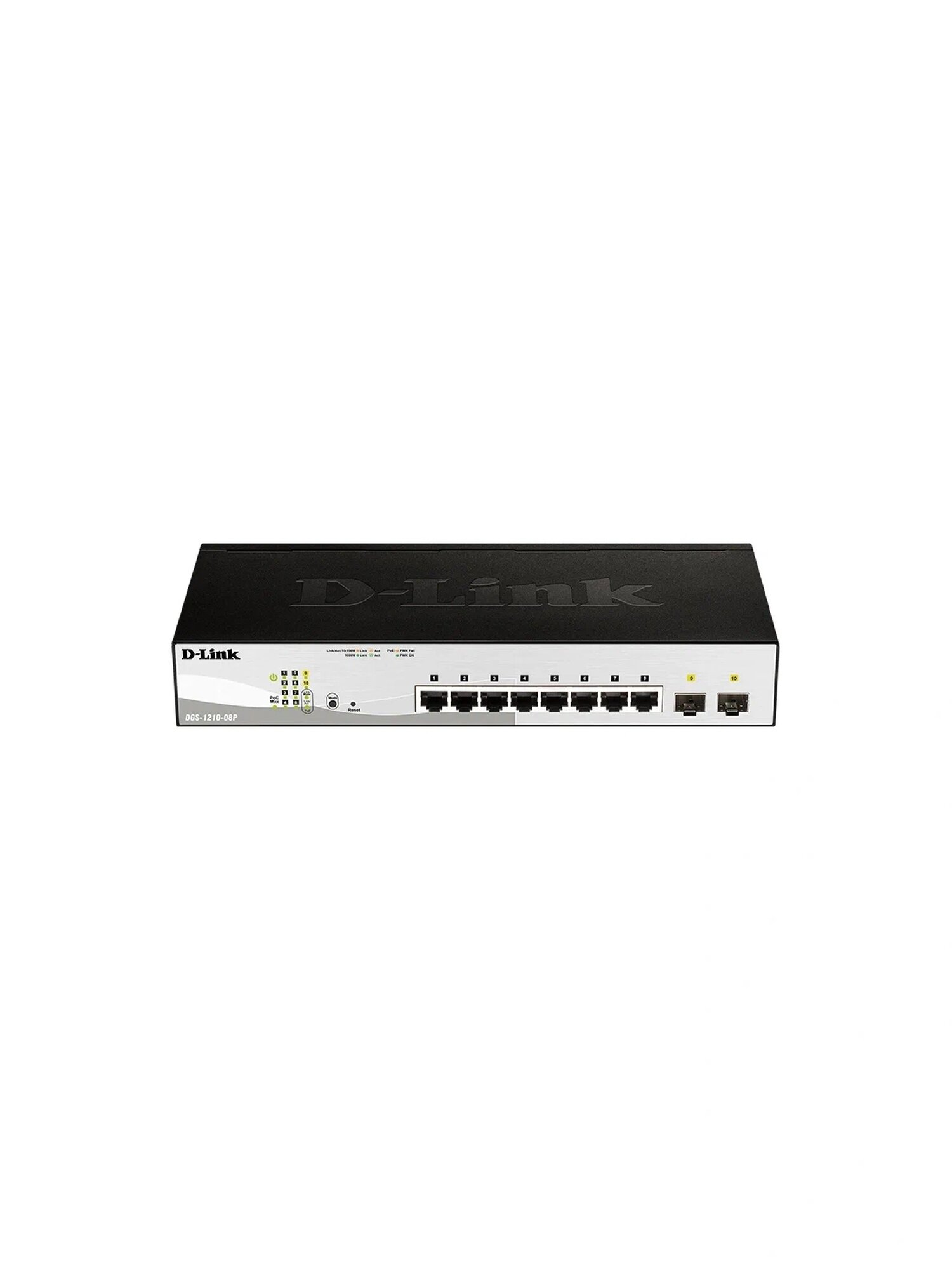 Коммутатор настраиваемый D-Link DGS-1210-08P DGS-1210-08P/G3A