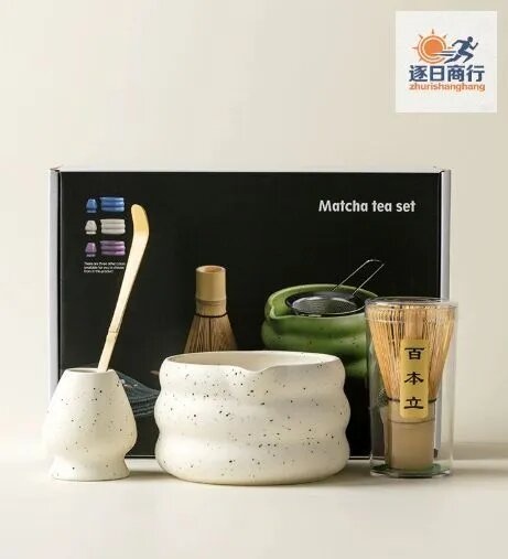 Набор для приготовления матчи белый керамический, для приготовления чая матча, 4 предмета
