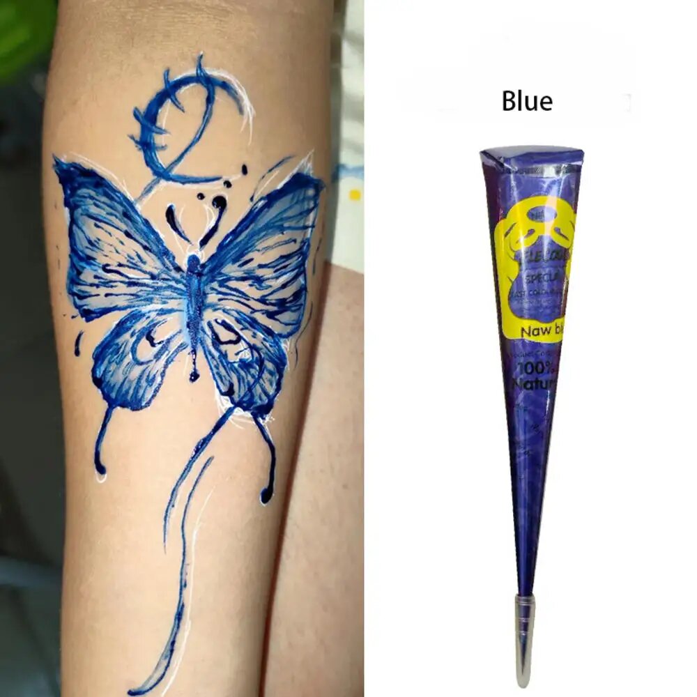 Тату-паста Индийская хна темно-красная C-Blue