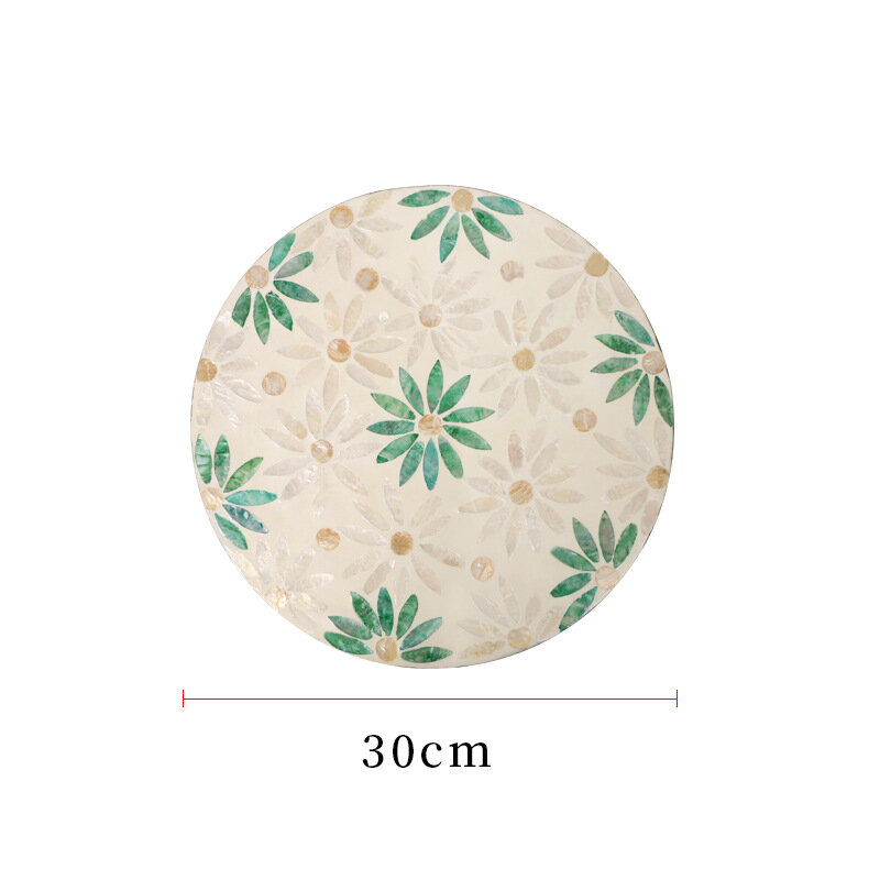 Термостойкие подставки для посуды в американском стиле, креативные подставки для стола в форме ракушек, роскошные круглые подставки в западном стиле, подносы для домашнего использования.