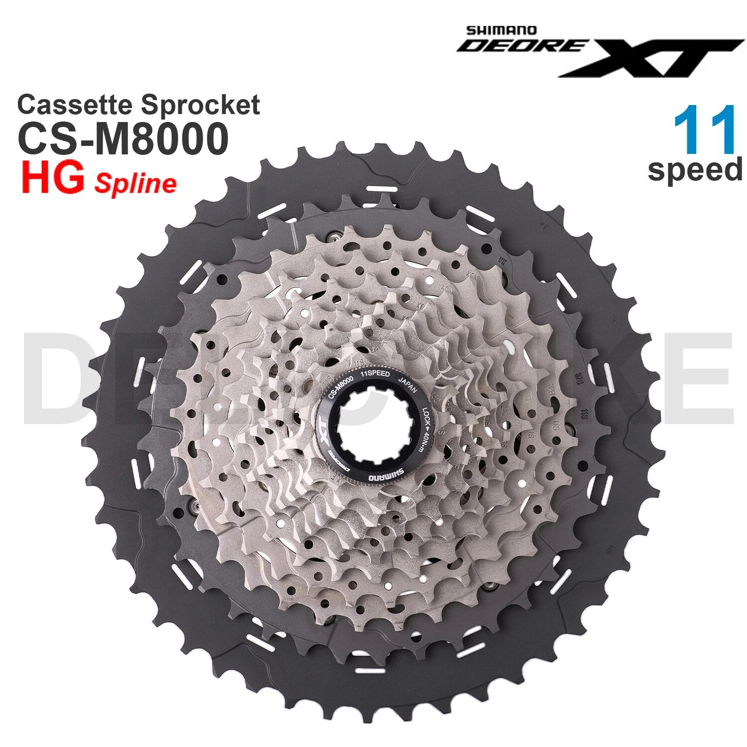 Кассета Shimano Deore XT CS-M8000 11-скоростная 46T