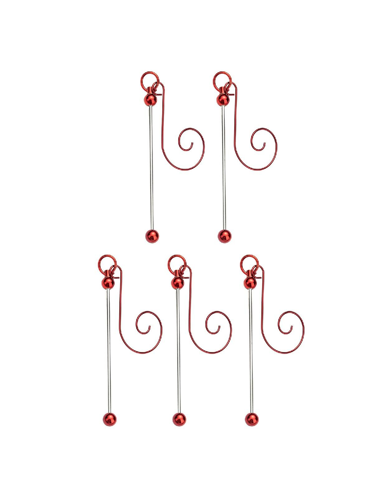 Набор из 5 подвесных крючков для украшения праздничной елки, аксессуары для творчества