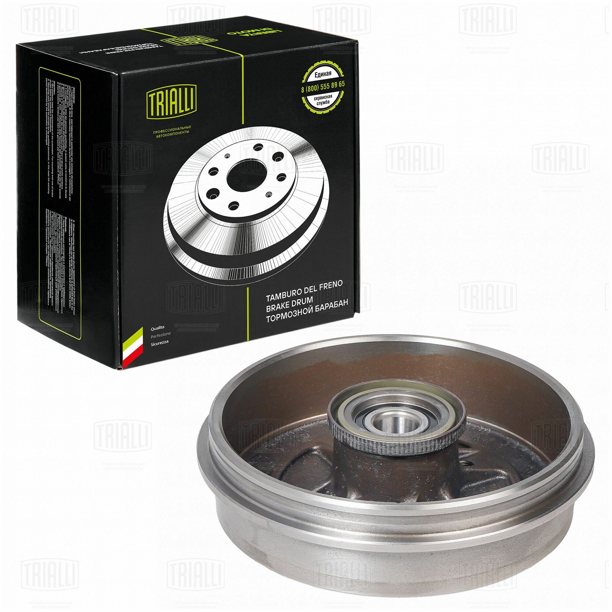 Trialli барабан торм. для а/м лада vesta (15-) с подшипником d 203 (tf 0101) tf0101