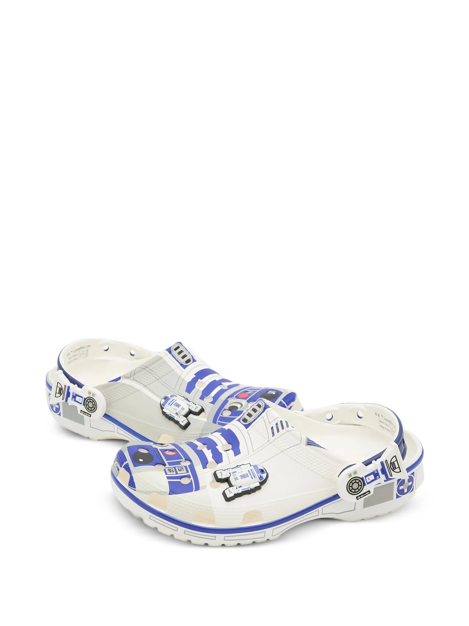 Мюли Crocs Crocs Classic Clog "Star Wars R2-D2", размер 9 UK, бежевый/белый — фото 1