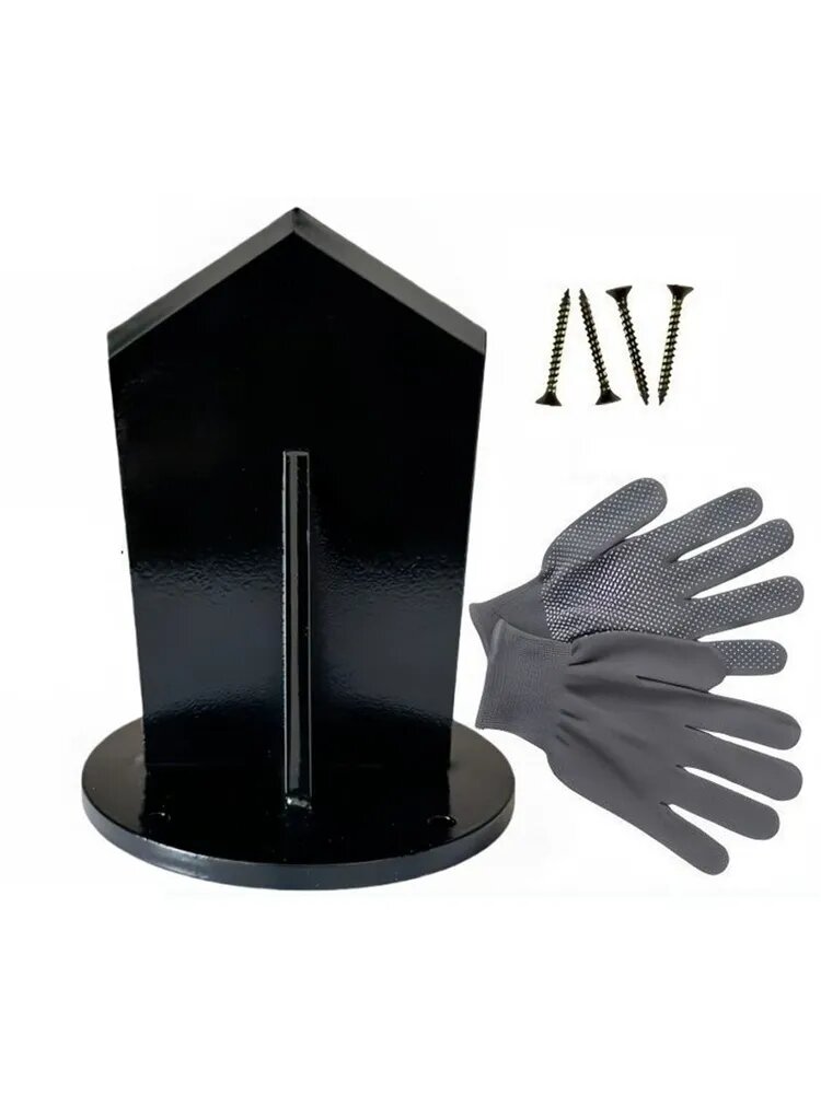 Дровокол ручной с подставкой и перчатками для кемпинга и дома