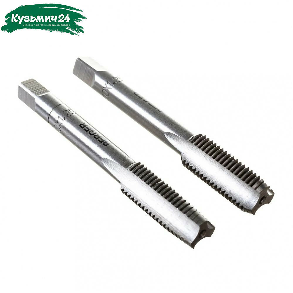 Метчики метрические комплектные Berger BG BG1020, М10х1.25 мм, сталь, в упаковке 2 штуки