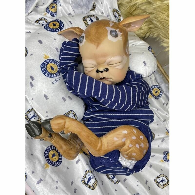 Неокрашенный и разобранный набор кукол-реборнов, размер готовой куклы 40 см, Reborn Flying deer