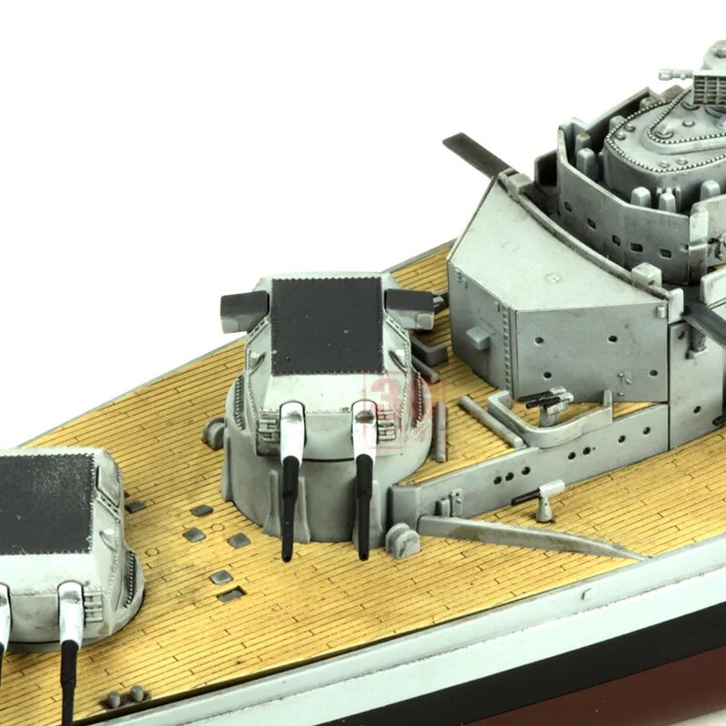 Сборная модель корабля MENG PS-003 Линкор Бисмарк 1:700 Цвет без клея для детей и взрослых — фото 1
