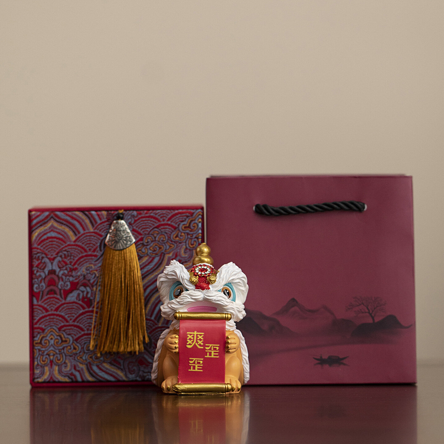 Креативные культурные украшения в китайском стиле с изображением танца льва, небольшие подарки на открытие магазина, новоселье, подарки для нового дома, сувениры и ответные подарки.