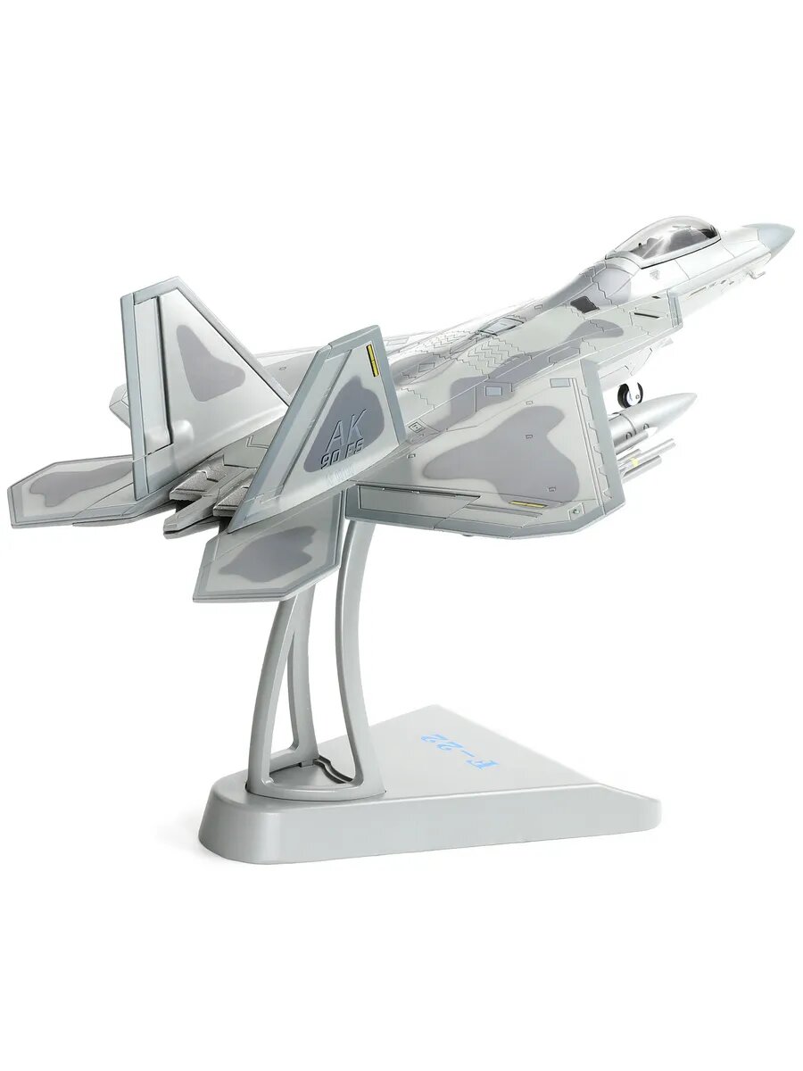 Истребитель F-22 Raptor 1:72 Металл с подставкой Подарок