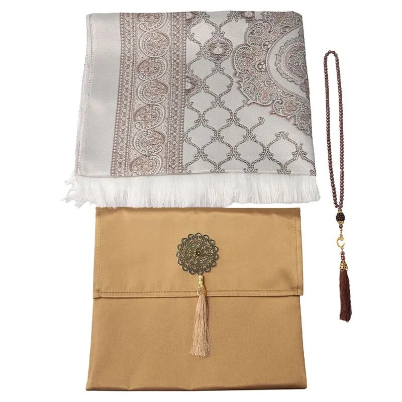 3 штуки/комплект Мусульманский молитвенный коврик Набор дорожных переносных сумок Подарки на Рамадан