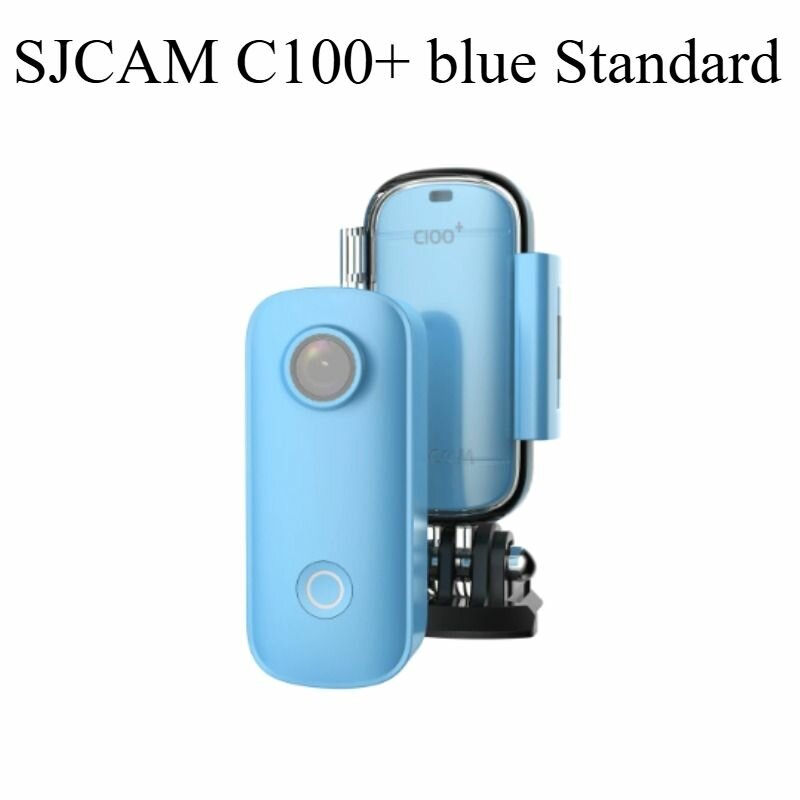 Экшн-камера SJCAM C100+ blue Standard, синий, Action Camera 4K Водонепроницаемость 30 м, 2,4 G WiFi, спортивные действия, Камера регистратора вождения мотоцикла с видеоблогом