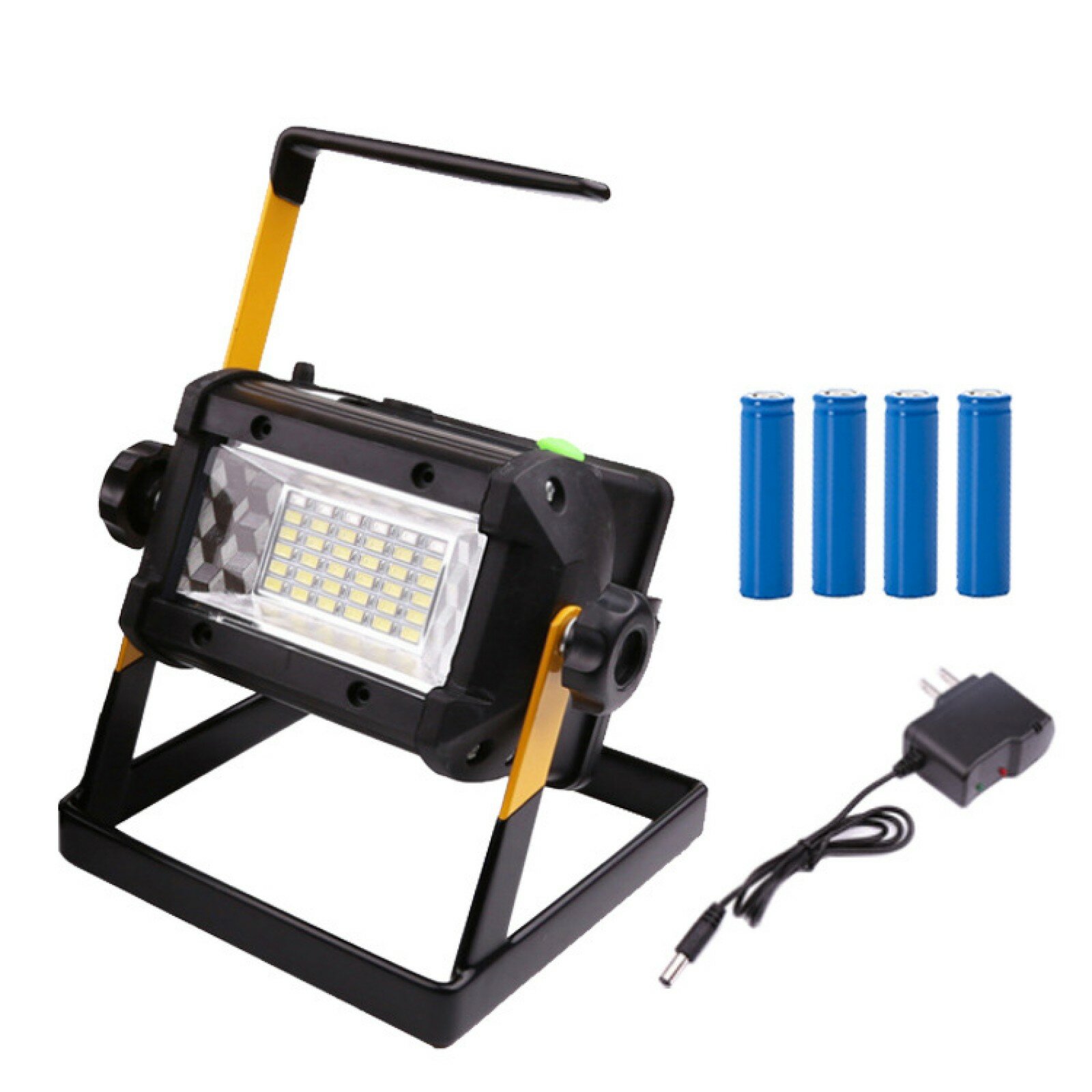 Уличный светодиодный прожектор MyPads 50 Вт с поворотным механизмом и аккумулятором