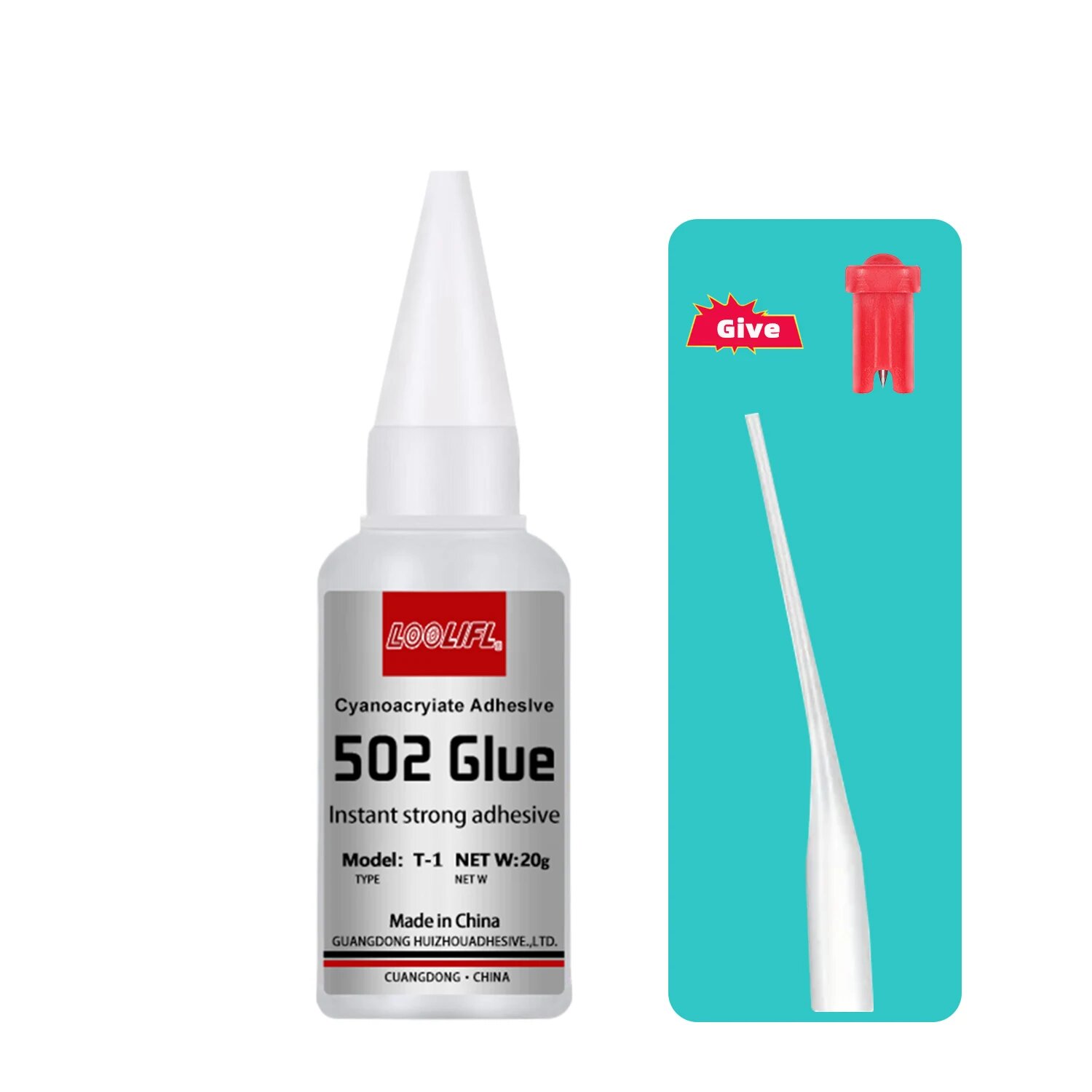 LOOLIFL 502 суперклей универсальный Голубой, 20ml-502L-1pc