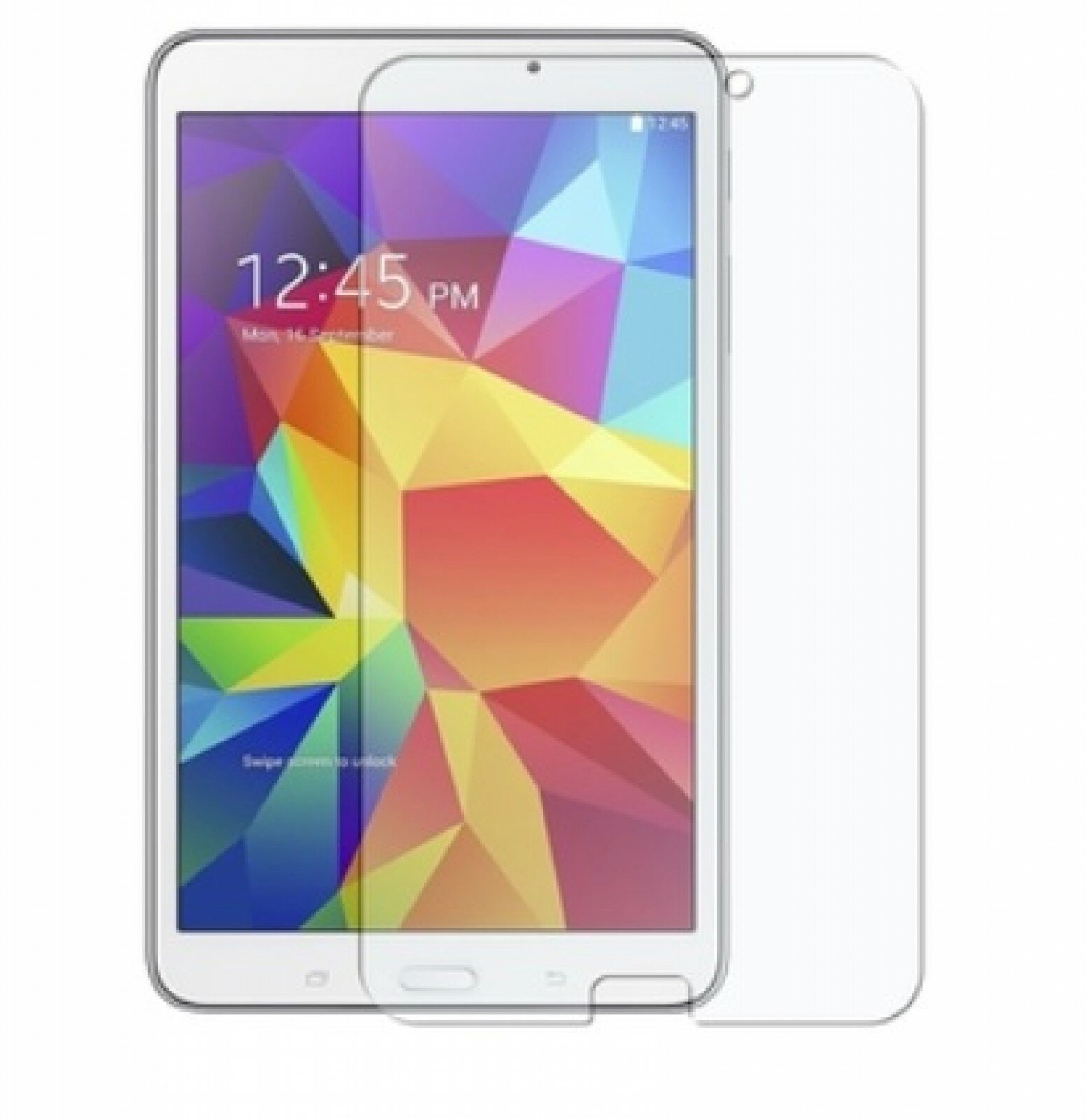 Защитная пленка MyPads для планшета Samsung Galaxy Tab 4 8.0 глянцевая с точными вырезами
