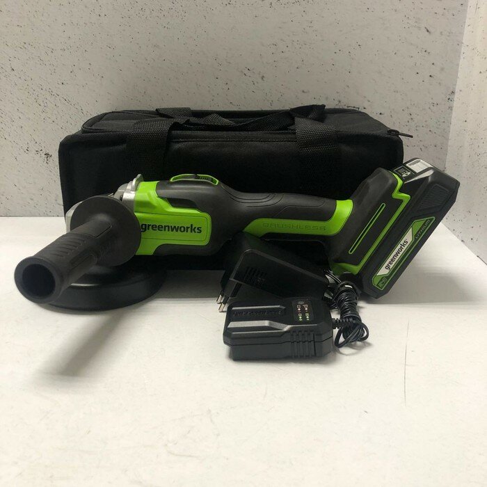 Болгарка GreenWorks GD24AGK2