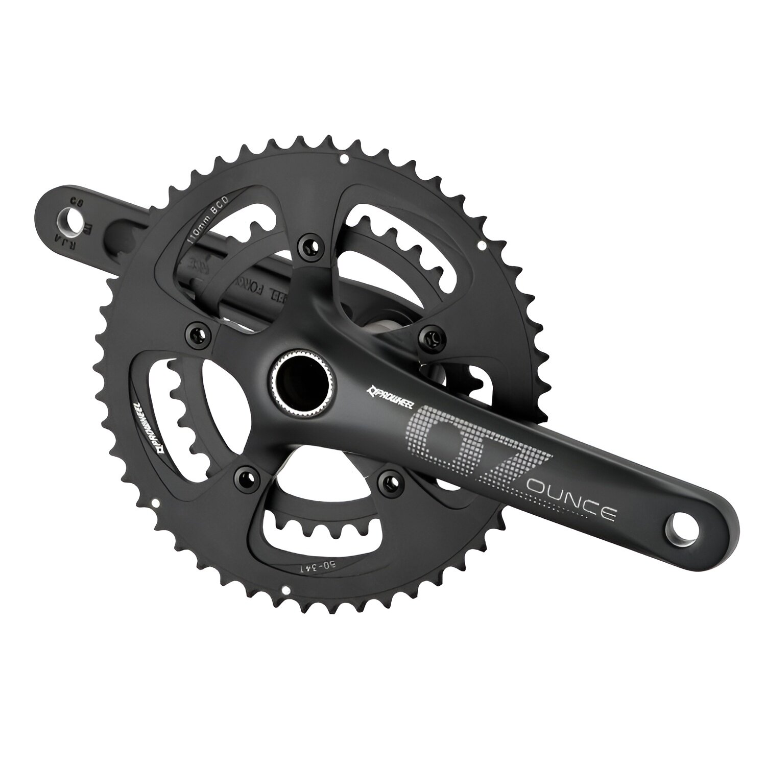 Система шатунов Prowheel OUNCE-621C-1-TT 2x10/2x11 скоростей, 50T-34T, 172,5 мм, для шоссейных велосипедов