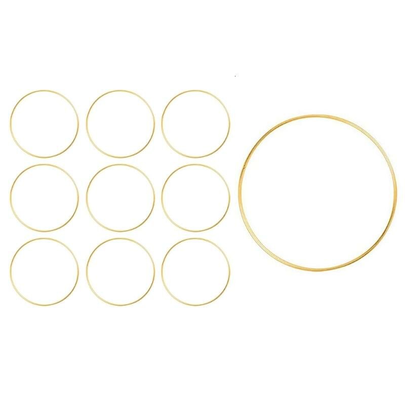 Металлические обручи для ловцов снов, 20cm - Золотое одинарное кольцо