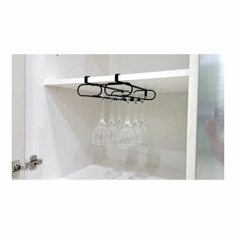 Держатель для бокалов KONSENSA 22x7x27.5 см сталь цвет черный