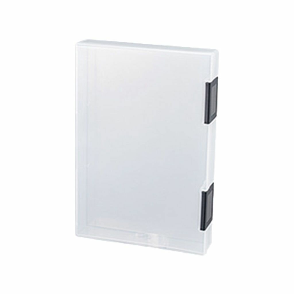 Прозрачный кейс для документов формата А5, плотный, черный, с двойной застежкой и ручкой, для офиса и школы