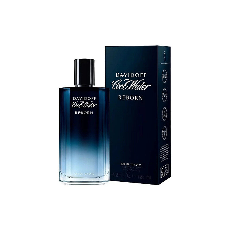 Туалетная вода Davidoff Cool Water Reborn For Men 40 мл / Духи Давыдов Кул Вотер Реборн / Прохладная вода. Возрождение