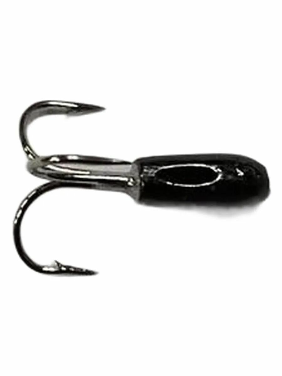 Мормышка вольфрамовая, форма Чертик с отверстием, Чертик Цвет: Черный(Никель) 3мм 0.6гр 10шт