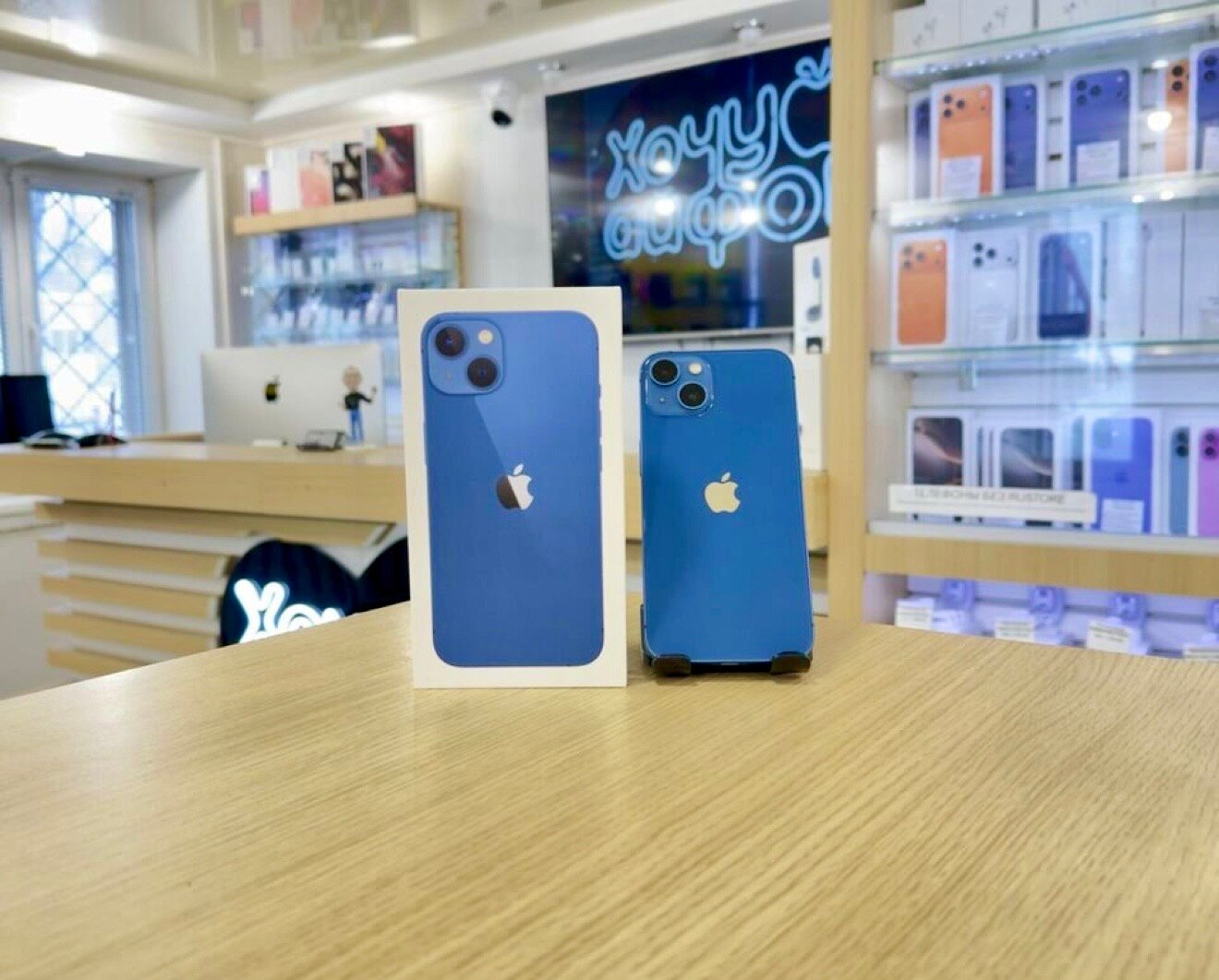 Смартфон Apple IPhone 13 128Gb Blue nano Sim + eSim , EU , голубой, без rustore