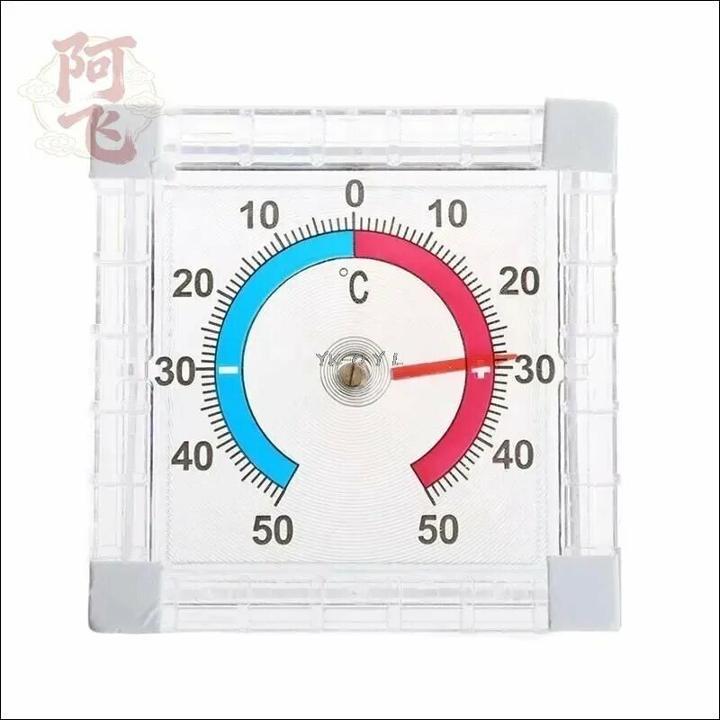 Квадратный пластиковый термометр для дверей и окон