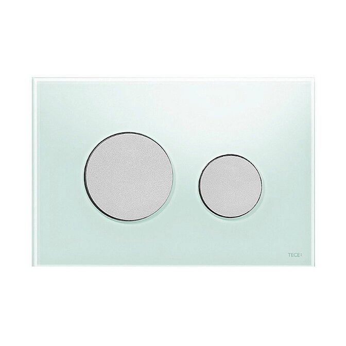 Кнопка смыва Tece TECEloop 9240652 для инсталляции, мятный зеленый/матовый хром