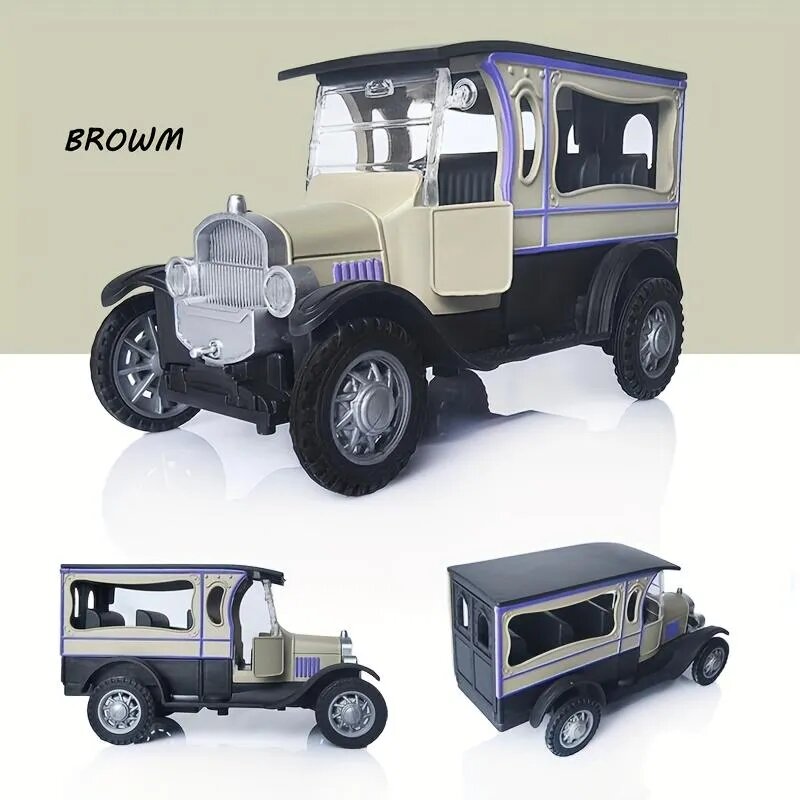 Игрушечная машинка Ретро автомобиль Коричневый металл для детей от 3 лет