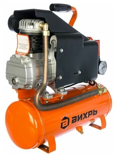 Компрессор Вихрь КМП-210/10, 210 л/мин, 10 л, 8 Бар, 1600 Вт