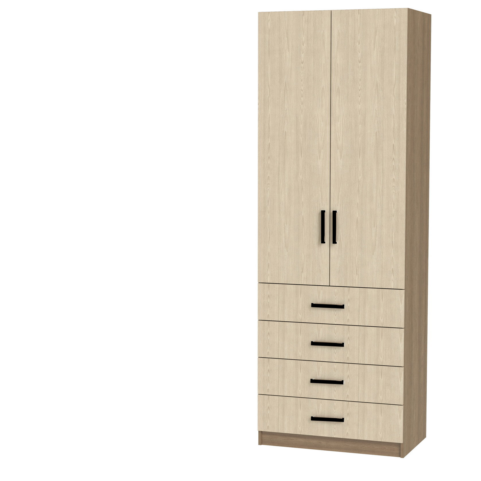 Шкаф-пенал для одежды Феникс М-7 60/210/52 Шимо темный/Шимо светлый