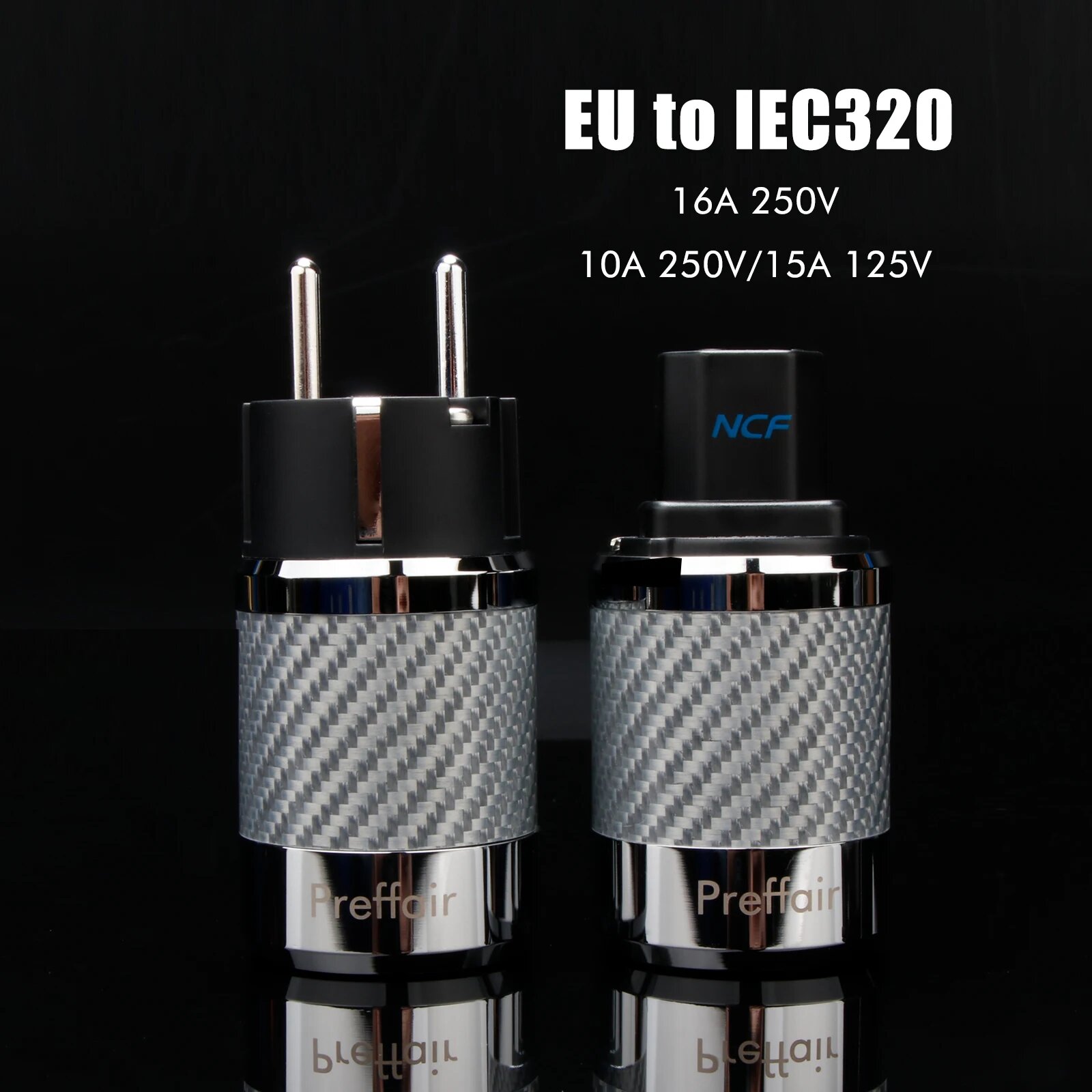 Преffair EU to IEC320, 16A 250V, Цвет: EU Pair