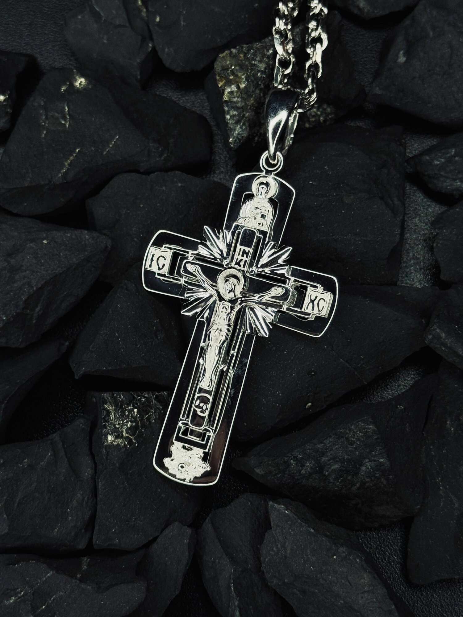 Крестик, серебро, 925 проба