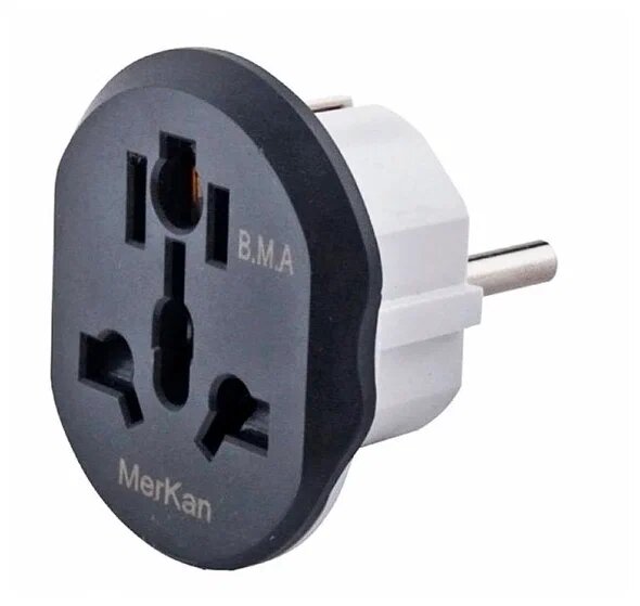 Переходник Merkan 16А 16 А 1 шт. серый